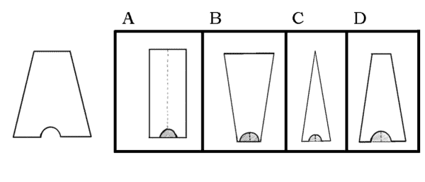 Spatial Relations Examples – Folding – – Complete Test Preparation Inc.