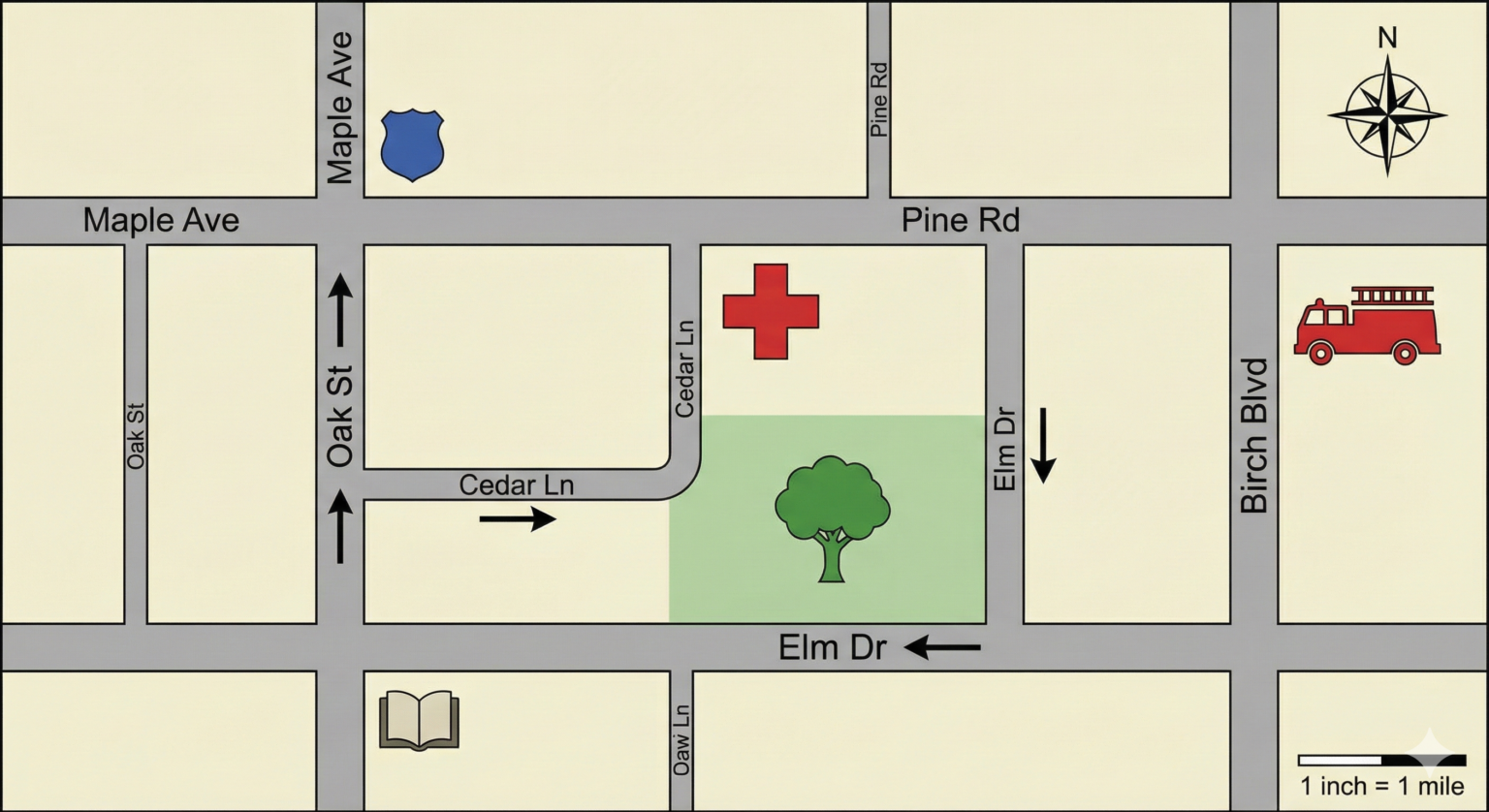 Map Reading Practice for CritiCall, Firefighter, and Police Exams ...