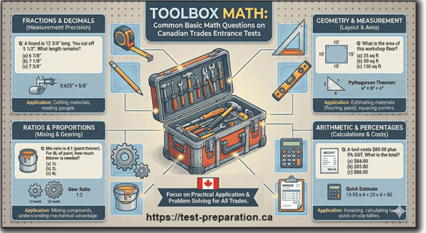 Toolbox Math – Basic Math for Trades – Complete Test Preparation Inc.