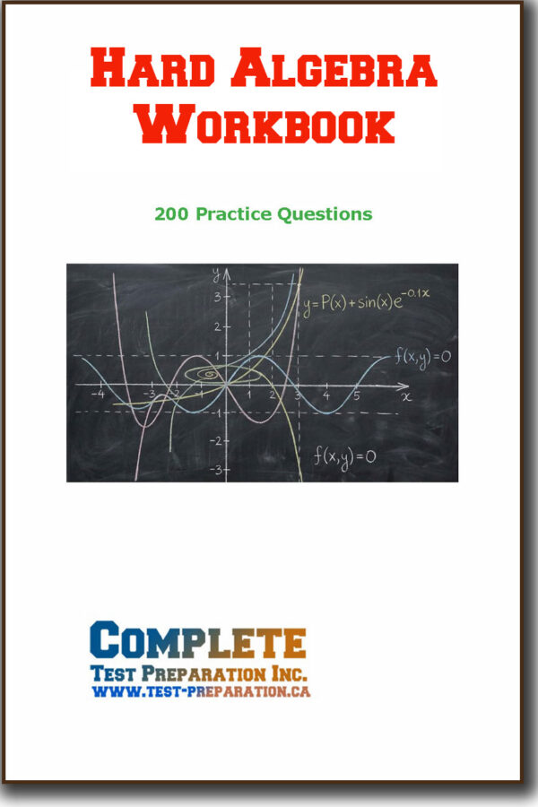 Hard Algebra Workbook – 200 Practice Questions – PDF Download Version ...